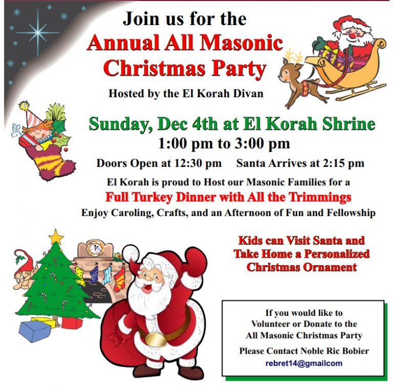 All Masonic Christmas Party